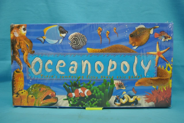OCEANOPOLY MONOPOLY BOARD Game Children Family Game Fish Pieces New ...