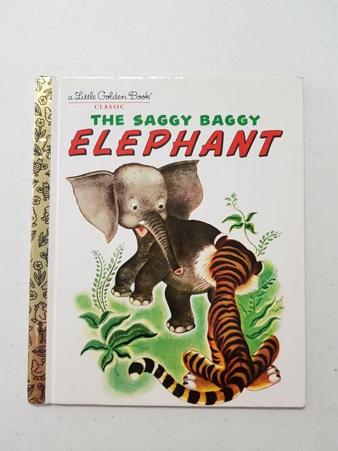 LITTLE GOLDEN BOOK - The Saggy Baggy Elephant 2003 HC $4.85 - PicClick AU