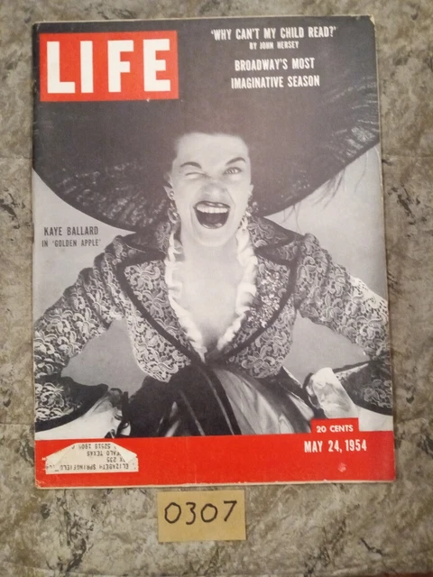 LIFE MAGAZINE / May 24 1954 / Kaye Ballard in Golden Apple / Broadway £ ...