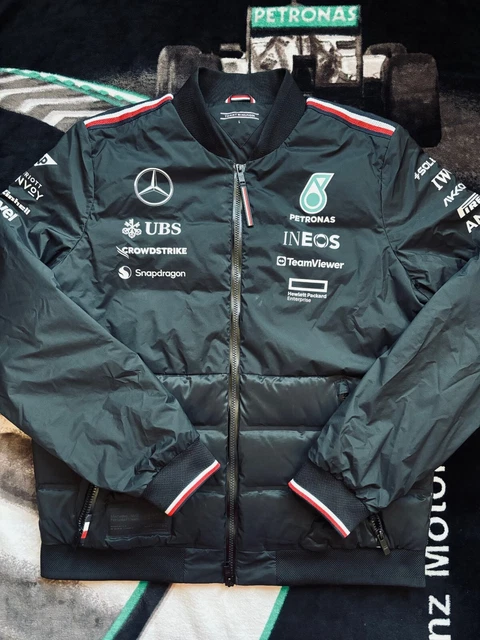 MERCEDES AMG PETRONAS Tommy Hilfiger 2024 F1 team issue bomber jacket ...