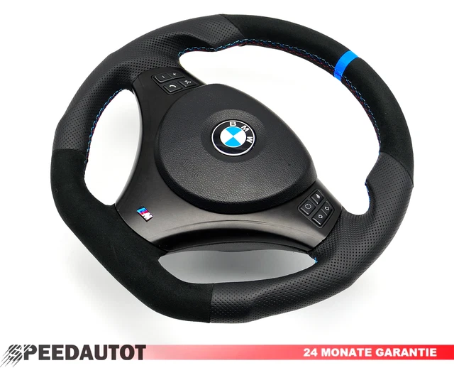 BMW E82 E84 E87 E88 E90 E91 E92 E93 Aplati Alcantara Volant en Cuir 2n EUR 454,24 - PicClick FR