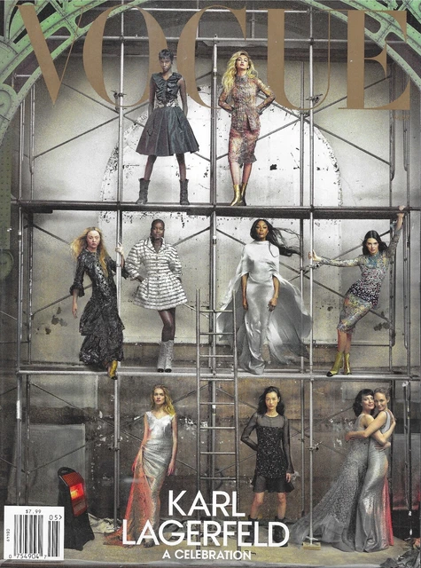 VOGUE MAGAZINE KARL Lagerfeld Celebration Issue Fashion Lina Hidalgo ...