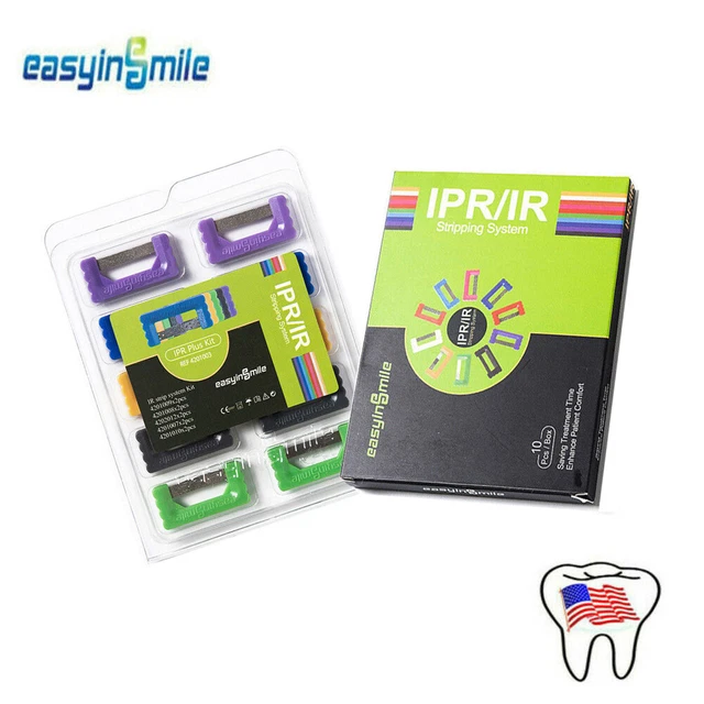 DENTAL ORTHODONTIC IPR Kit Interproximal Reduction Enamel Strips System ...