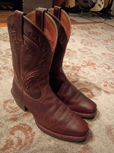 ARIAT LEGEND PHOENIX Cowhide Brown Leather S Toe Cowboy Boots #35790 ...