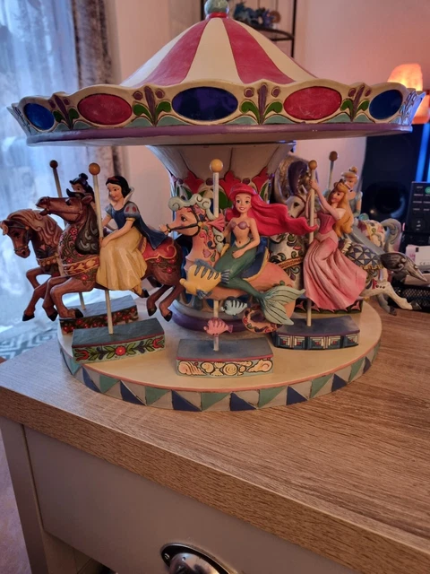 DISNEY TRADITIONS JIM Shore Complete Carousel Set & 5 Princesses On ...