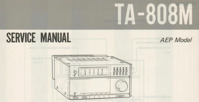 SONY TA-88 SCHEMATIC Diagram Service Manual Repair Circuit Diagram ...