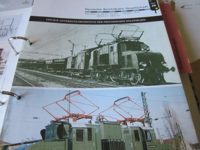 LOKPROFIL MIT AUFRISSZEICHNUNG DRG 24 pr EG 511 DRG/DB E 71.1 ...