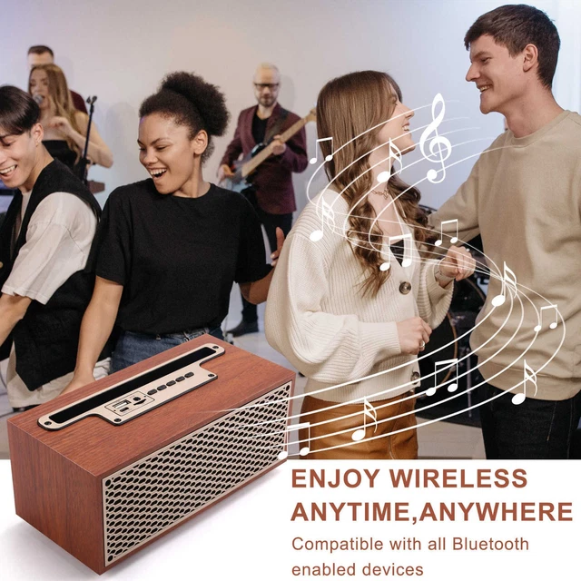 RETRO BLUETOOTH SPEAKER Home Subwoofer Remote Sound System Portable9509 ...