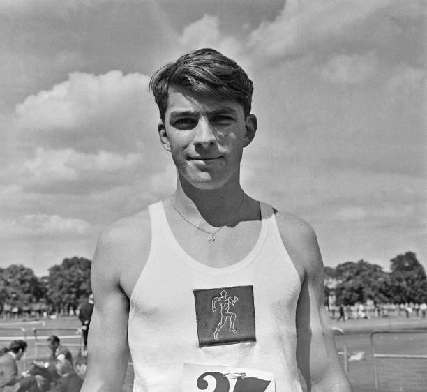 SOUTH AFRICAN SPRINTER Paul Nash at an athletics meet in UK 1960s OLD ...