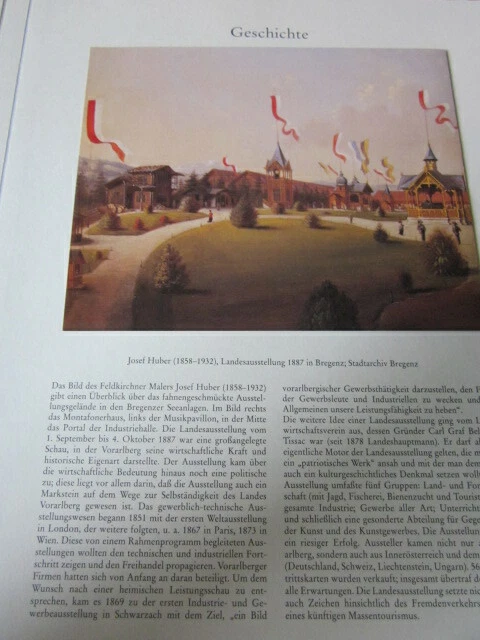 VORARLBERG ARCHIV 1045 Landesausstellung in Bregenz 1887, Josef Huber ...