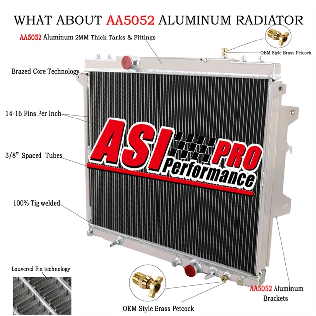 3ROW ALUMINUM RADIATOR Fit Toyota Hilux KUN26R/KUN16R 1KD 3.0 Turbo ...