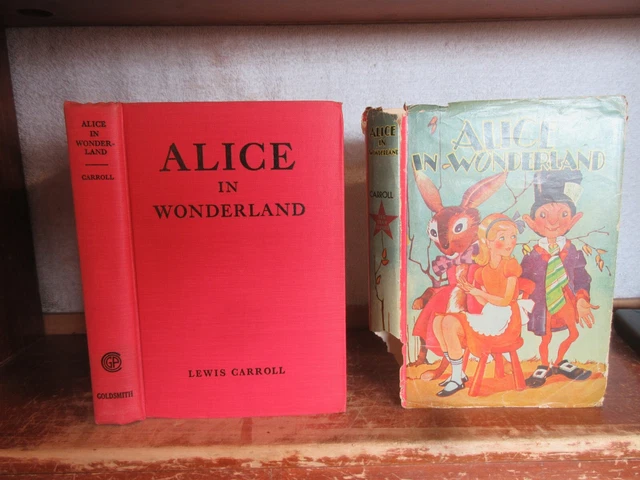 OLD ALICE'S ADVENTURES IN WONDERLAND / THROUGH LOOKING-GLASS Book LEWIS CARROLL $6.60 - PicClick CA