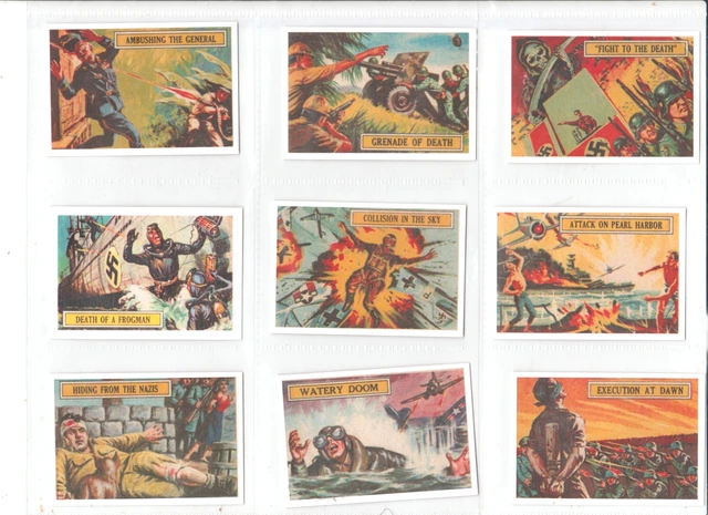 BATTLE SERIES A&BC Gum cards Full REPRO Set ABC 73 Card REISSUE all ...