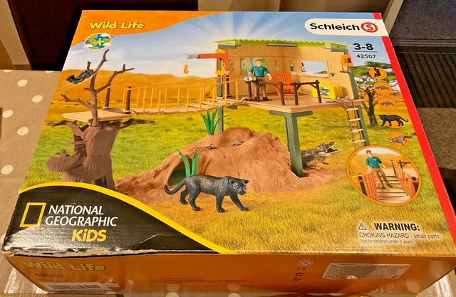 SCHLEICH 42507 WILD Life Ranger Adventure Station Playset with Animal ...