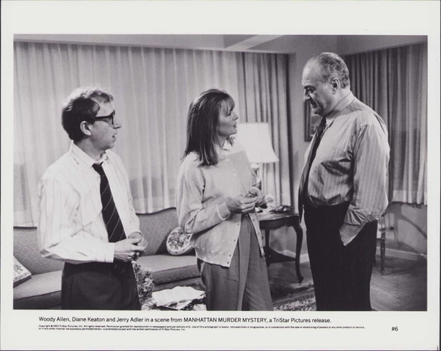 VINTAGE 8X10 FOTO Manhattan Murder Mistero 1993 Diane Keaton Woody ...