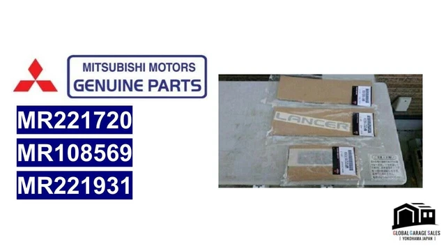 MITSUBISHI LANCER EVOLUTION EVO3 CE9A Genuine Rear Decal Emblem 3 Set ...