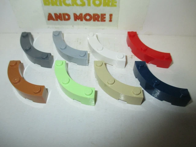 LEGO - BRICK Brick 4x4 Round Corner Macaroni 48092 - Choose Color ...