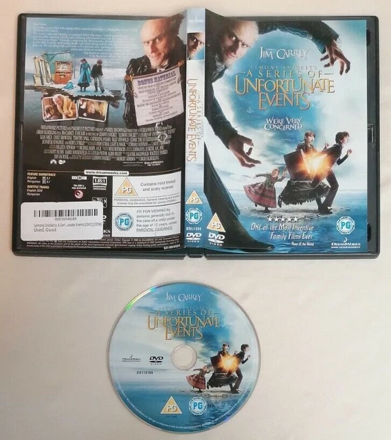 DVD - LEMONY Snicket A Series Of Unfortunate Events Cert PG Jim Carrey ...