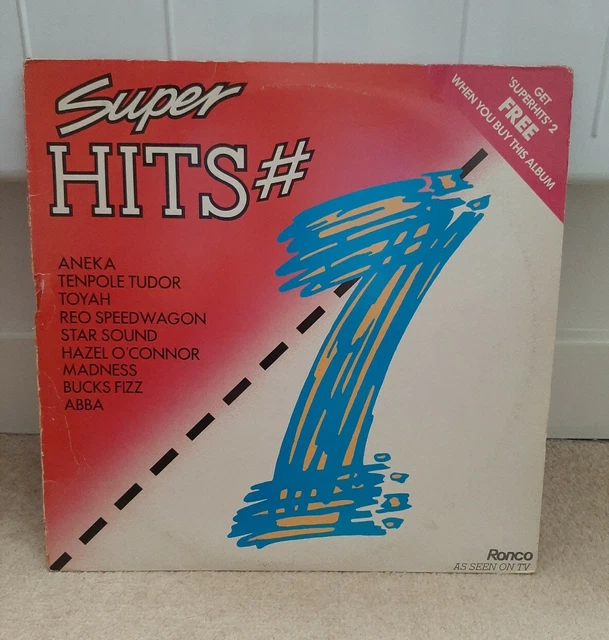 RARE VINTAGE VINYL Record 80s Number 1 Super hits Music compilation ...