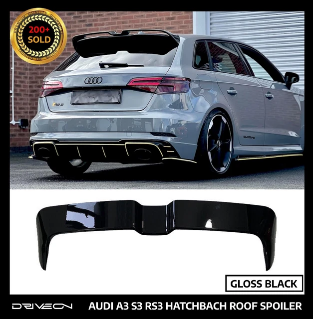 REAR BOOT ROOF Spoiler Lip Oettinger Style For Audi A3 S3 Rs3 8V ...