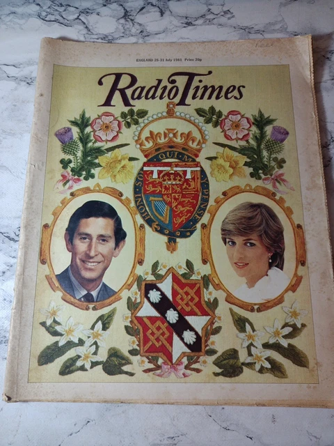 RADIO TIMES MAGAZINE #1981 July 25-31 BBC TV PRINCE CHARLES DIANA ...