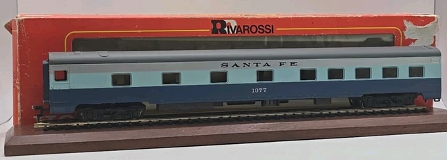 VINTAGE RIVAROSSI HO 2634 - Santa Fe 1377 Model Railway Coach Boxed £35 ...