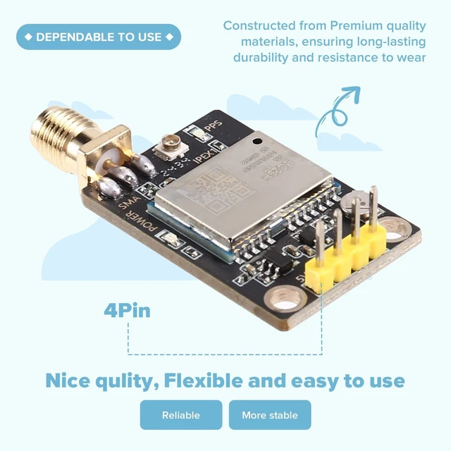 RTK BASE STATION Board Quectel Lc29H Dual Band L1 L5 High Precision £71 ...