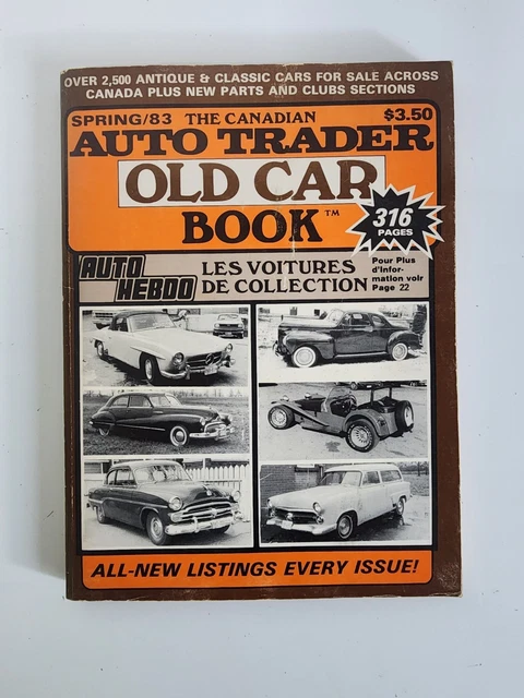 VINTAGE THE CANADIAN Auto Trader Old Car book SPRING 1983 $29.99 ...