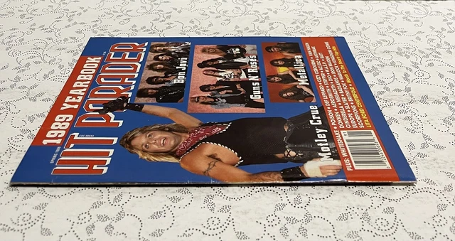 HIT PARADER MAGAZINE Spring 1989 Yearbook,Motley Crue,Guns N Roses ...