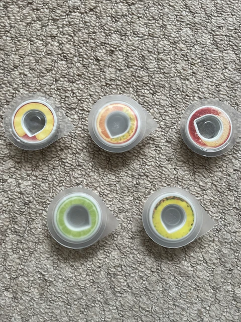 NEW GENUINE AIR Up Pods X 5 - Peach, Orange Pass.Fr, Lime, Winter App ...