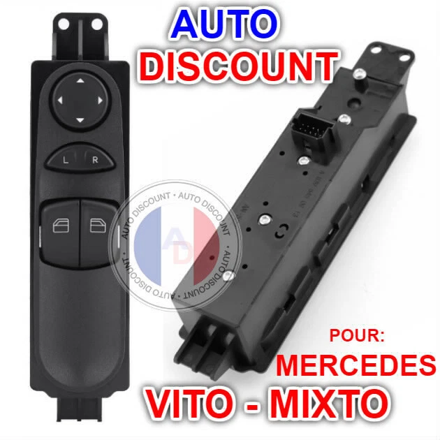 COMMODO COMMANDE INTERRUPTEUR Leve Vitre Mercedes Vito Viano W639 ...