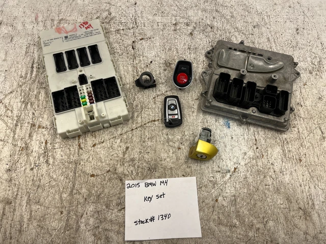 15 BMW F80 F82 F83 M3 M4 Oem Dme Immobilizer Key Set Lock 15-20 EUR 871 ...