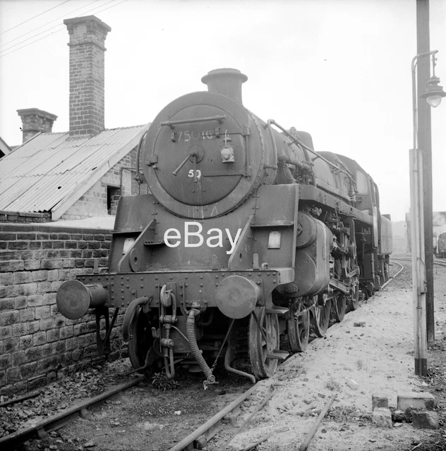 RAILWAY STEAM NEGATIVE Standard 4 75018 Mirfield MPD 56D 26/6/66 ...