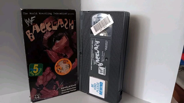 WWF - BACKLASH (VHS, 1999) Wrestling WWE The Rock Mankinf Stone Cold ...