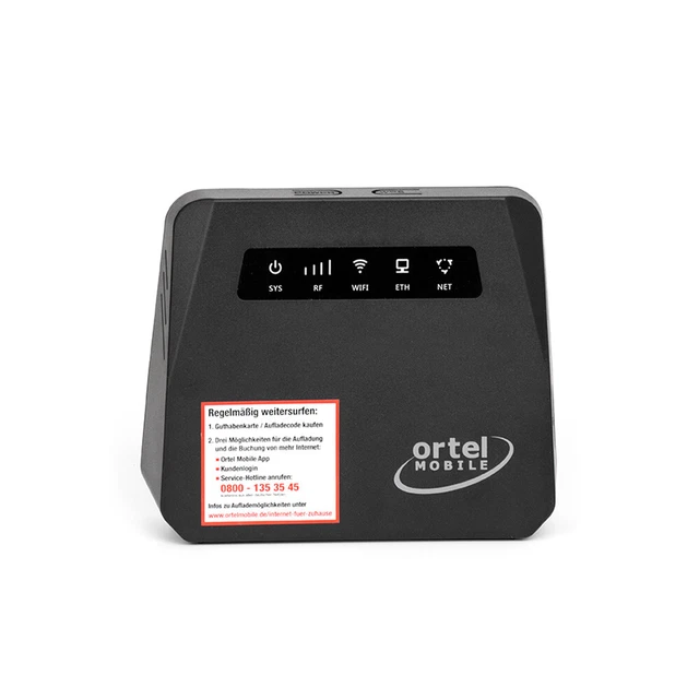 ORTEL MOBILER WLAN Router 4G LTE Wireless WiFi 2,4 Hotspot MiFi Alle ...