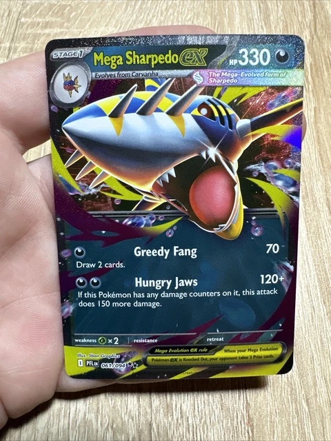 MEGA SHARPEDO EX 61/94: Phantasmal Flames Pokemon TCG Near Mint £1.43 ...