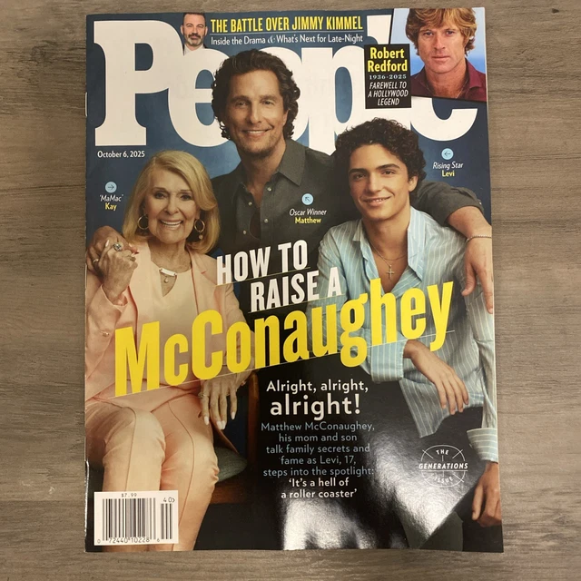 PEOPLE MAGAZINE OCTOBER 6 2025 ROBERT REDFORD Matthew McConaughey ...