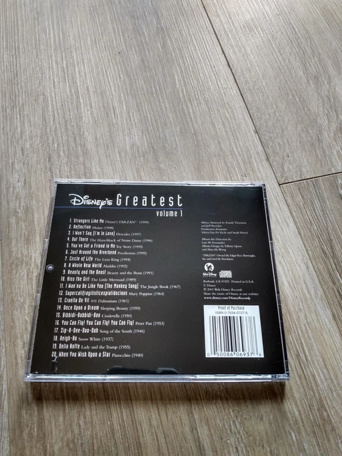 DISNEY'S GREATEST VOLUME 1 (CD,2001) $8.00 - PicClick CA