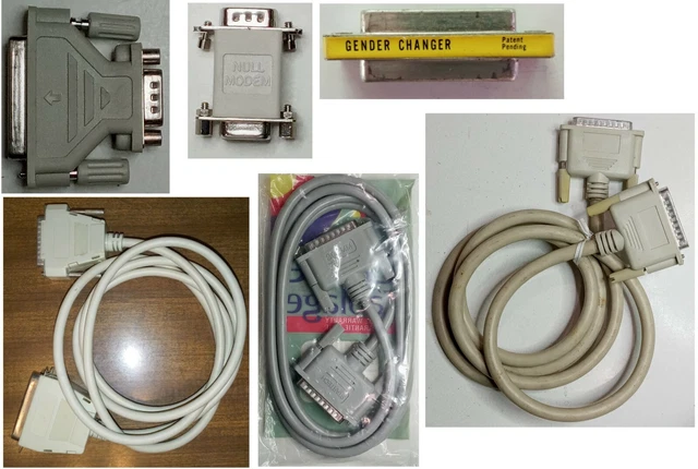 PARALLEL PORT PRINTER Cable and Assorted Serial Cables and Adapters ...