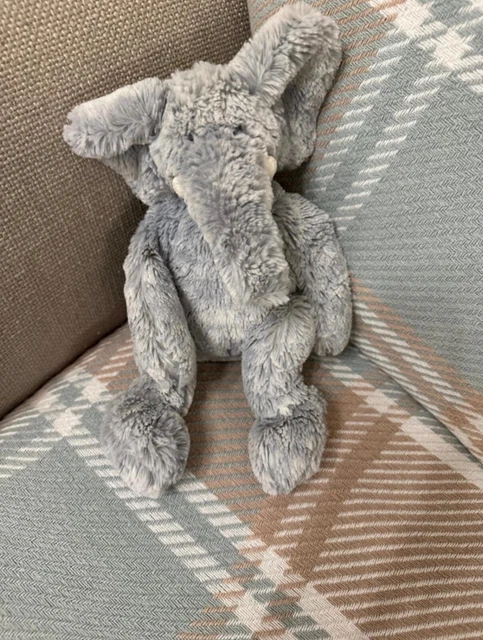 JELLYCAT TUMBLER ELEPHANT. Rare and Retired Jelly1360 - Grey & Blue ...