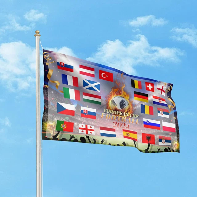 EUROPEAN CUP 2024 Flags- EURO 2024 Decorative Large Size Flags ...