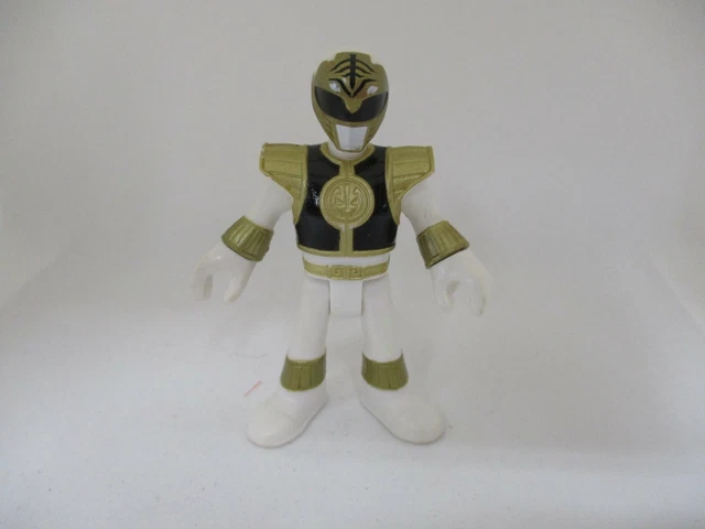 FISHER PRICE IMAGINEXT Power Rangers White Gold armor Tiger zord part ...