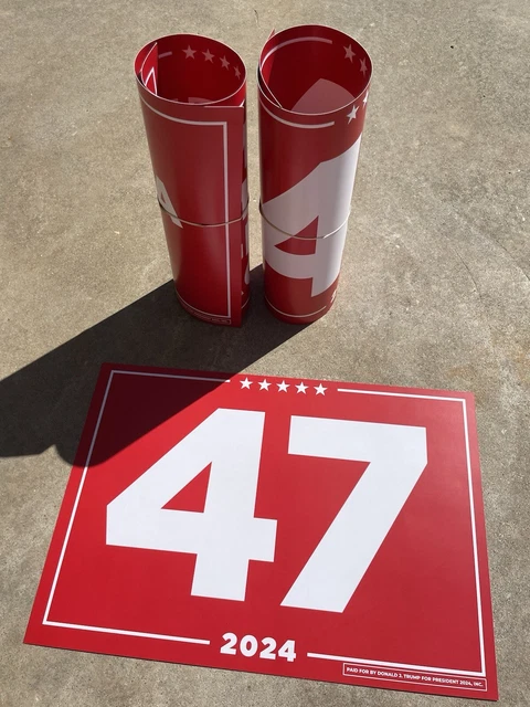 DONALD TRUMP 2024 Official Campaign Placard/Rally Sign MAGA £13.81 ...