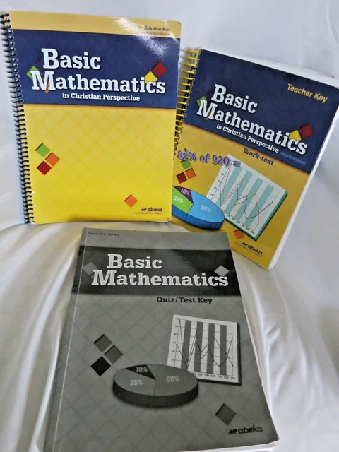 ABEKA BASIC MATHEMATICS 7 Set of 3 Teacher Keys: Work Text, Solutions ...
