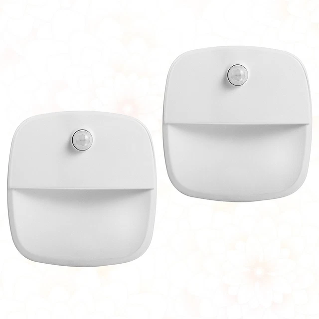 2PCS LED SMART Wide Angle Human Sensor Night Light Cabinet Corridor ...