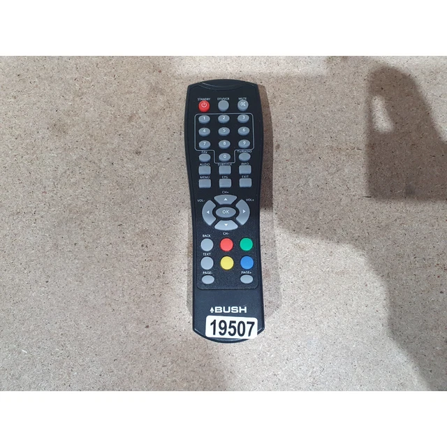 BUSH BU10FVZS2 REMOTE Control Black Wireless Infrared for Freeview TV ...