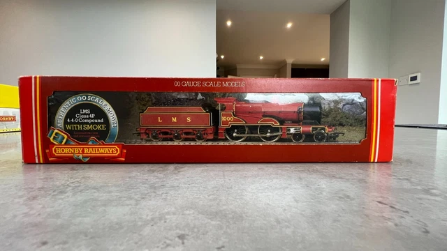 HORNBY R.376 LMS Class 4P 4-4-0 Compound Loco #1000 with smoke. Boxed ...