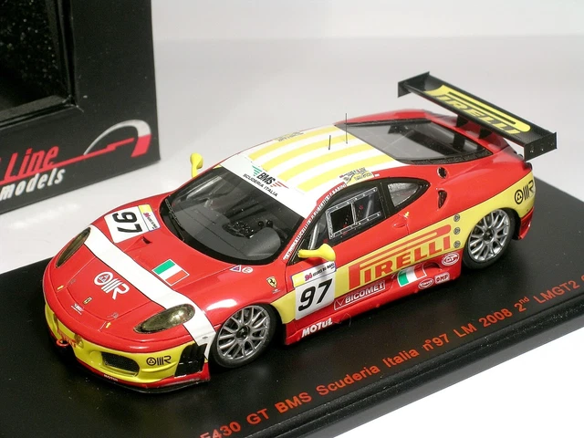 FERRARI F430 #97 BMS 22nd Le Mans 2008 - Red Line Spark 1/43 (RL172 ...