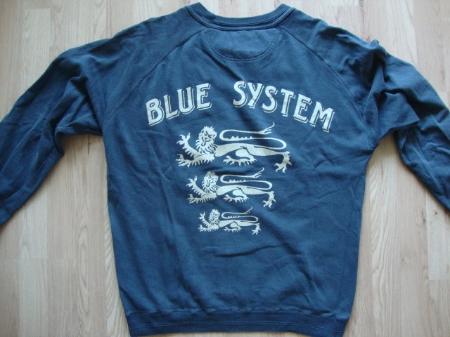 BLUE SYSTEM SWEATSHIRT Pullover "Drei Löwen"Gr. L XL Jet Set EUR 109,00 ...