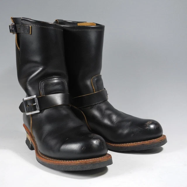 USED RED WING Klondike Leather Engineer Boots Size 8 D Brown Core £ ...